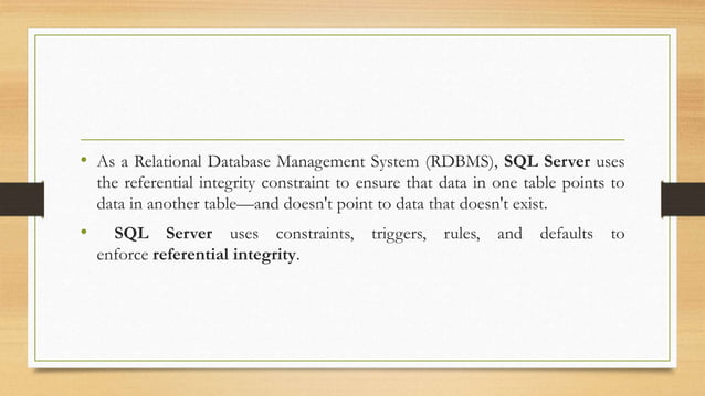 Integrity Constraints | PPTX | Databases | Computer Software and Applications