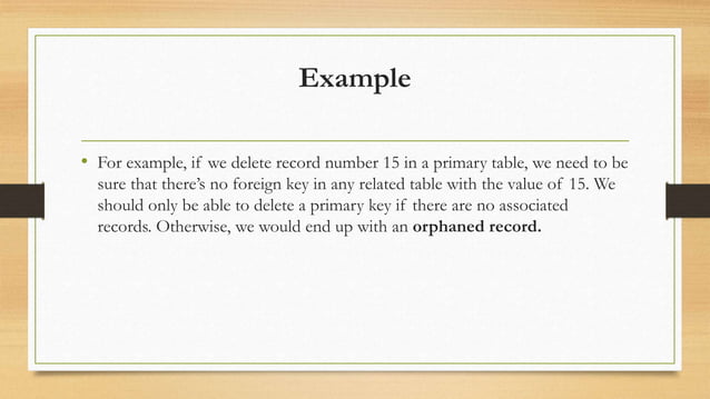 Integrity Constraints | PPTX | Databases | Computer Software and Applications