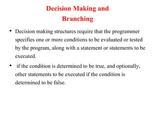 INTRODUCTION TO C PROGRAMMING in basic c language | PPT