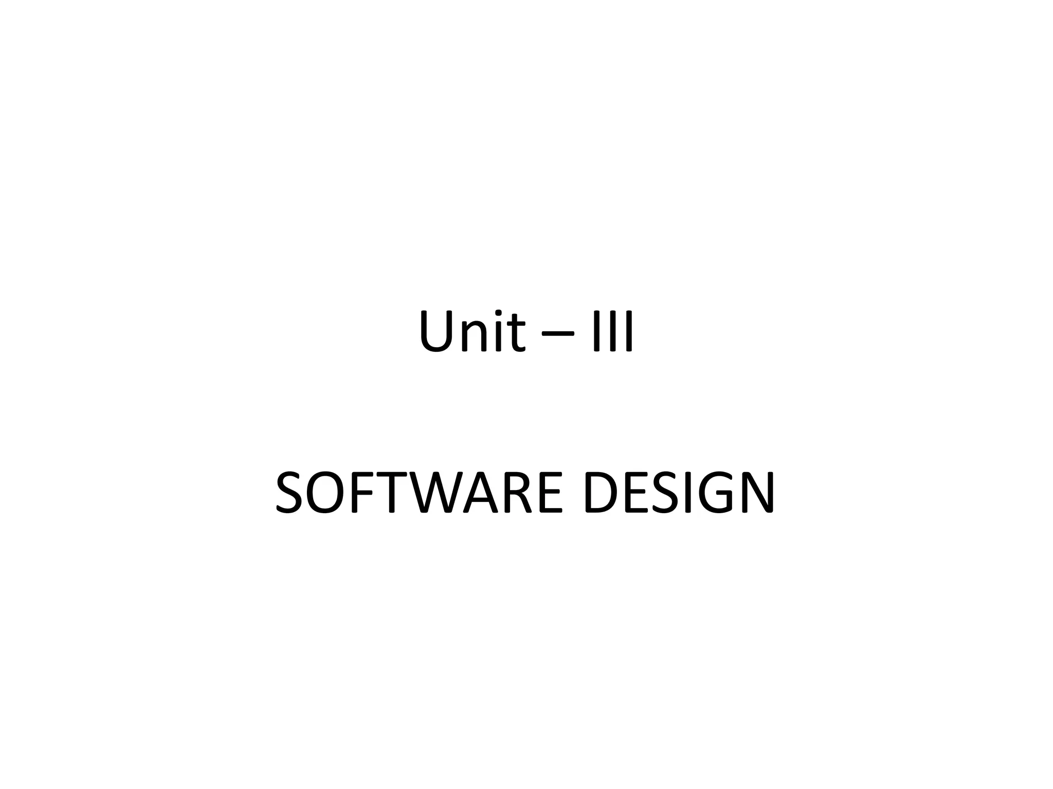 Unit iii(part a- design process model) | PPTX