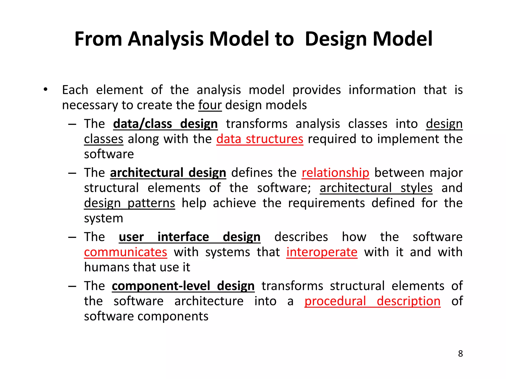 Unit iii(part a- design process model) | PPTX