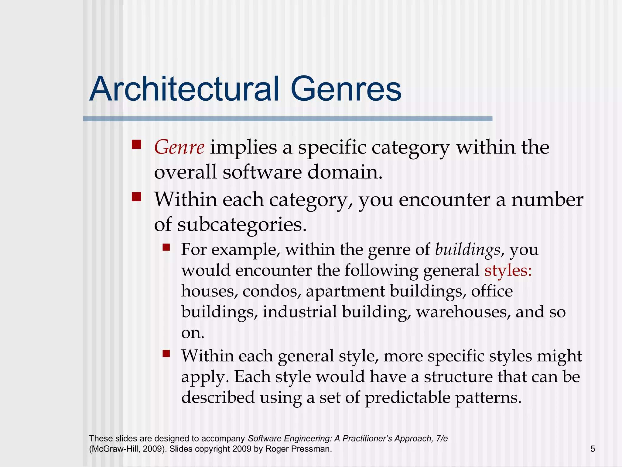 Unit iii(part b - architectural design) | PPT