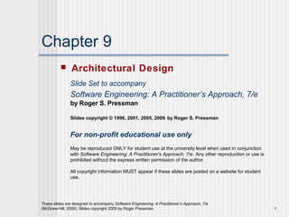 Unit iii(part b - architectural design) | PPT