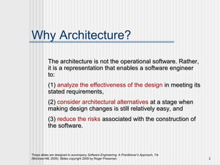 Unit iii(part b - architectural design) | PPT