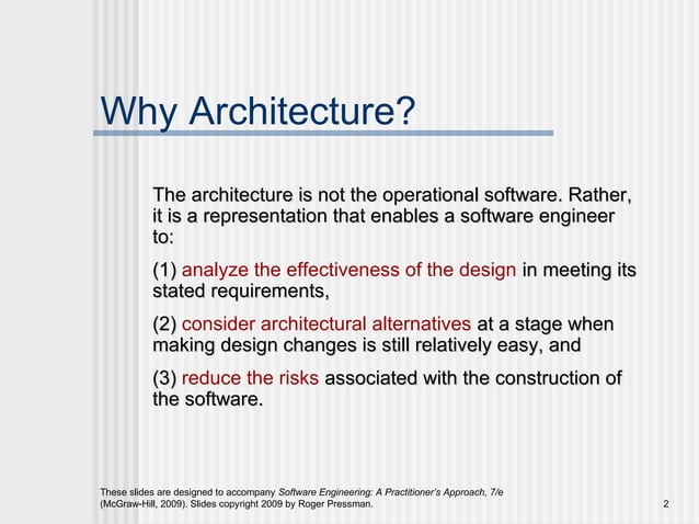 Unit iii(part b - architectural design) | PPT | Desktop Publishing | Computer Software and ...
