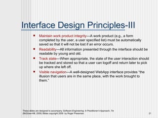Unit iii(part c - user interface design) | PPT