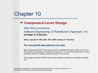 Unit iii(part d - component level design) | PPT