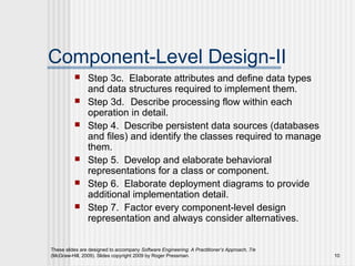Unit iii(part d - component level design) | PPT | Desktop Publishing | Computer Software and ...