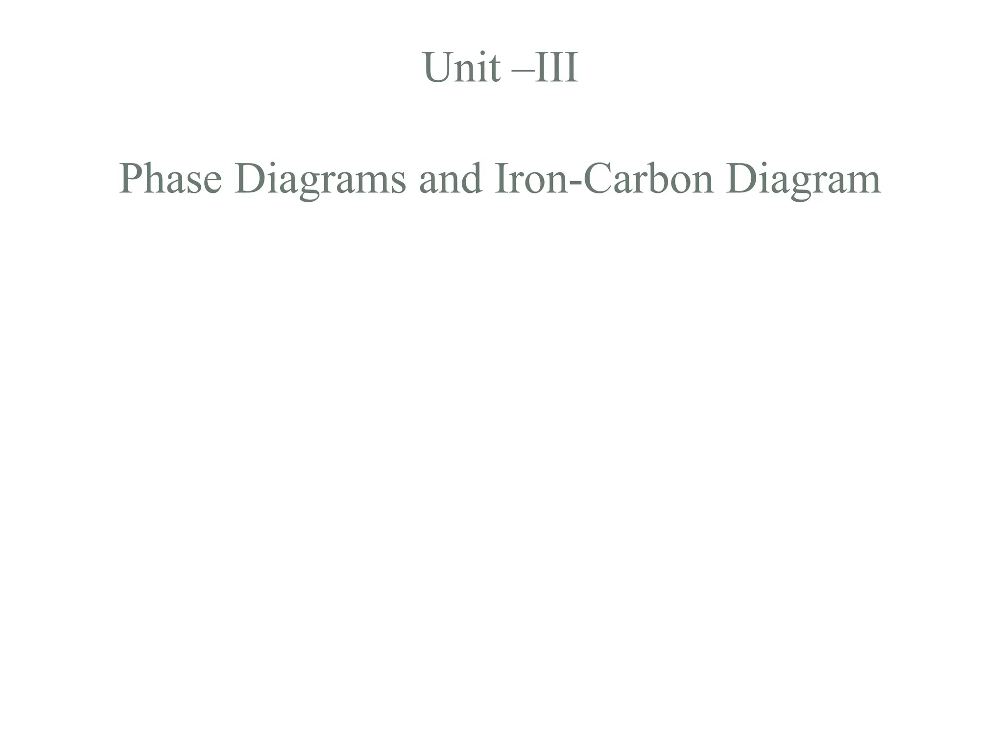 Unit-III Phase diagram & Iron Carbon Diagram.pptx