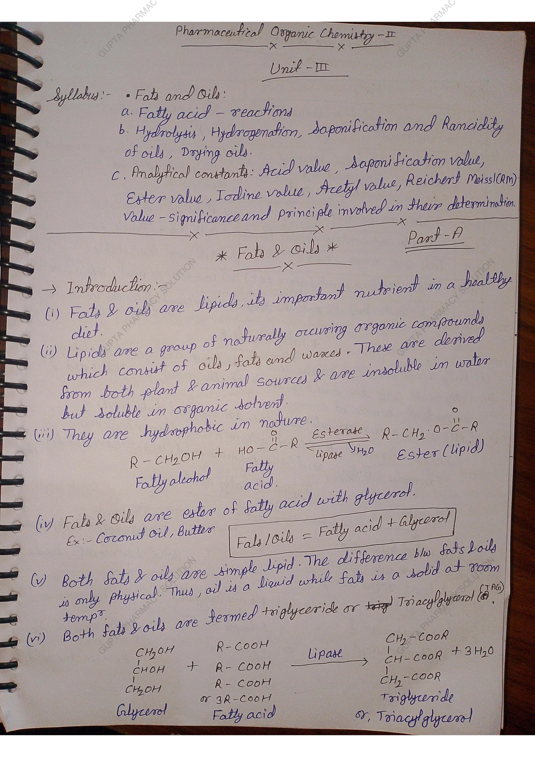 Fats and Oils ( Reaction, Analytical Constant) Unit-III POC-II.pdf