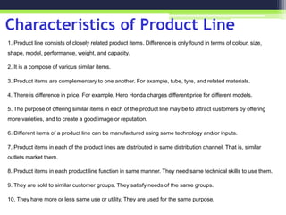 Product- Concept, Product Line & Mix | PPTX
