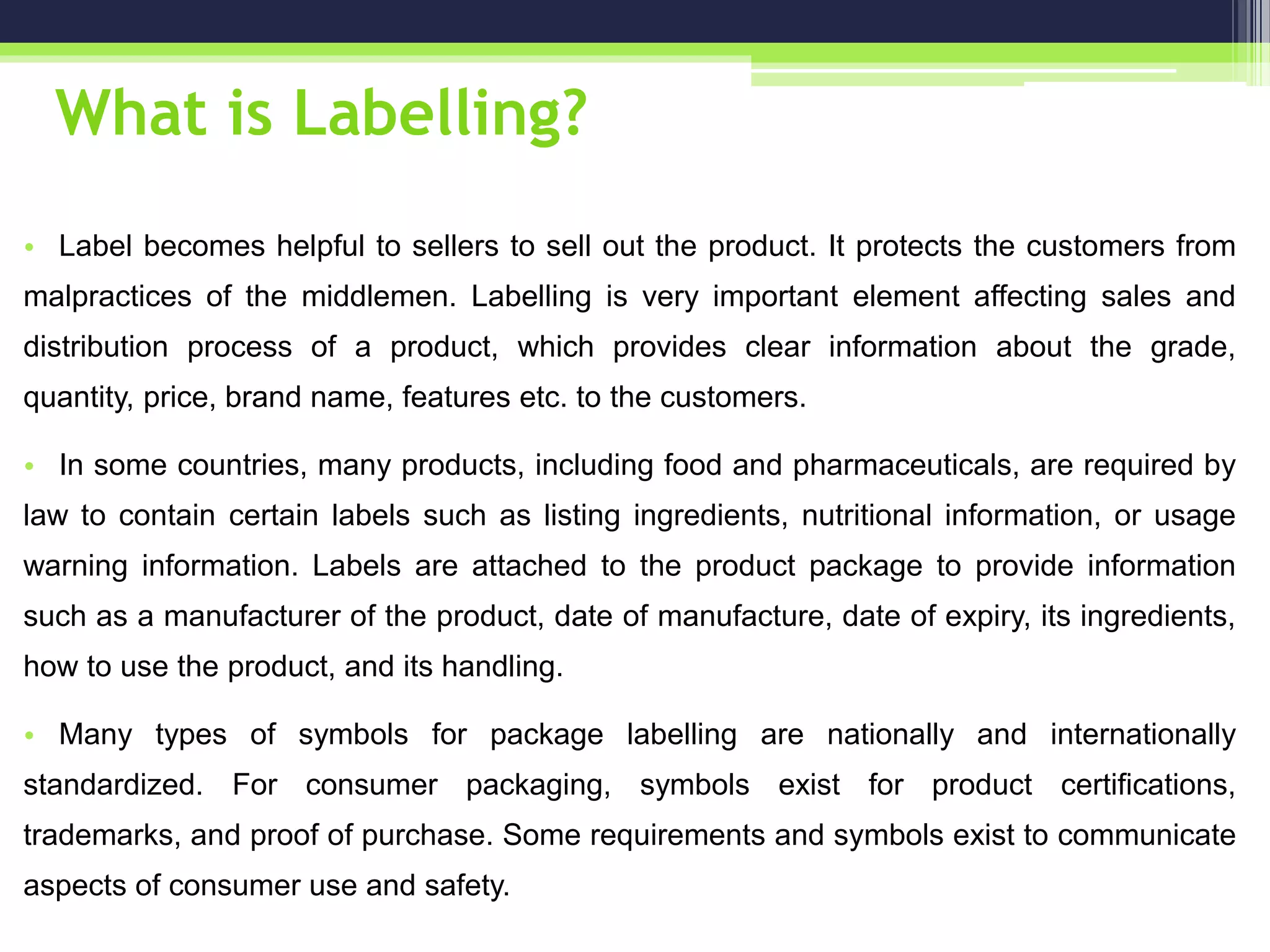 Product Labelling | PPTX