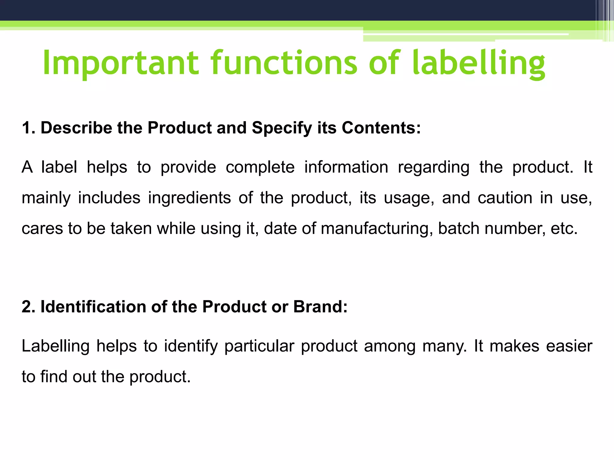 Product Labelling | PPTX
