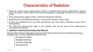 Unit III radiographic methods | PPTX