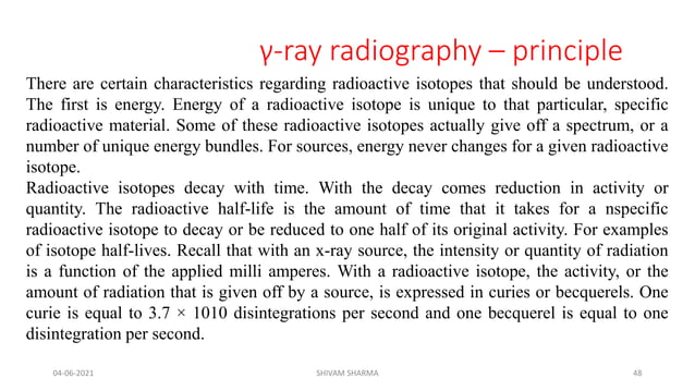 Unit III radiographic methods | PPTX | Medical Tests | Medical Health