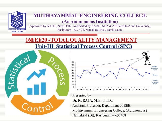 Unit III - Statistical Process Control (SPC) | PDF