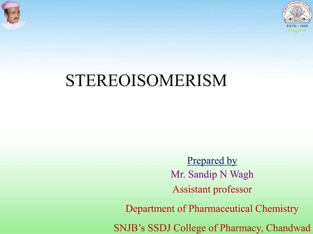 Unit-III Stereoisomerism.ppt | Chemistry | Science