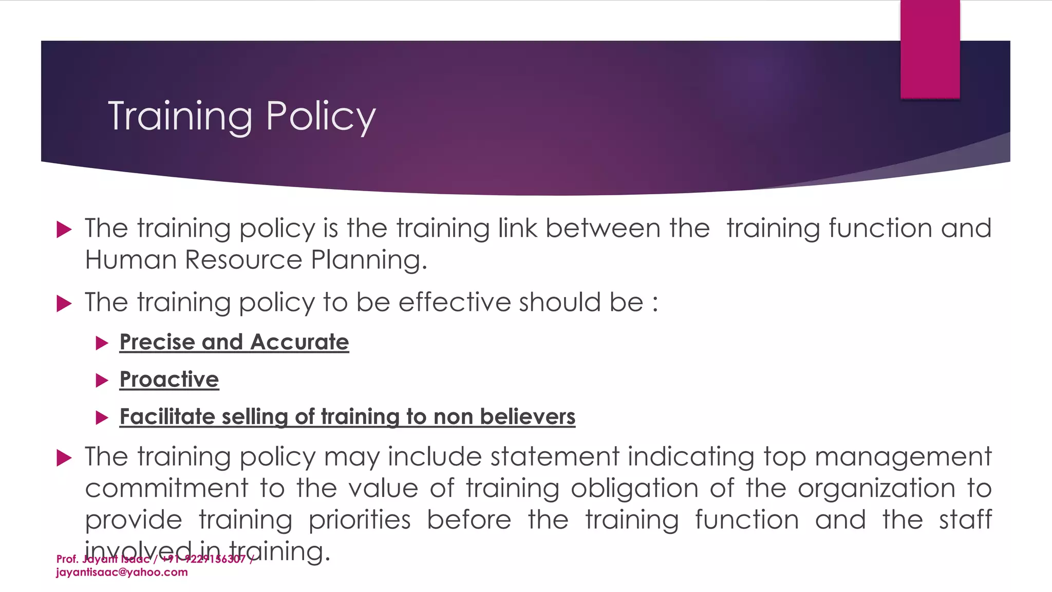 Training Process | PDF