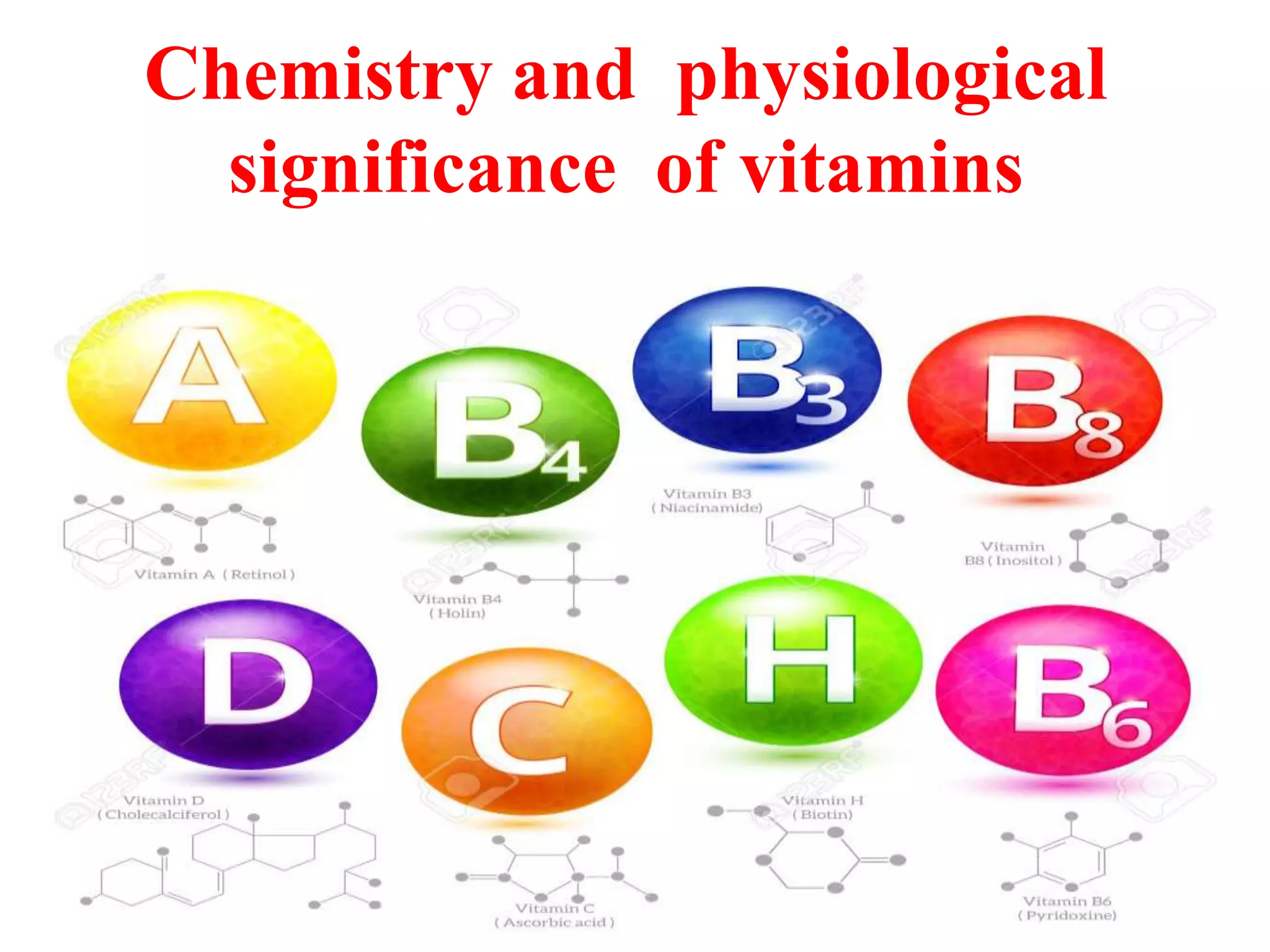 vitamins and its chemistry | PPTX