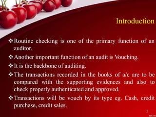 Vouching in Auditing-Supporting evidence | PDF