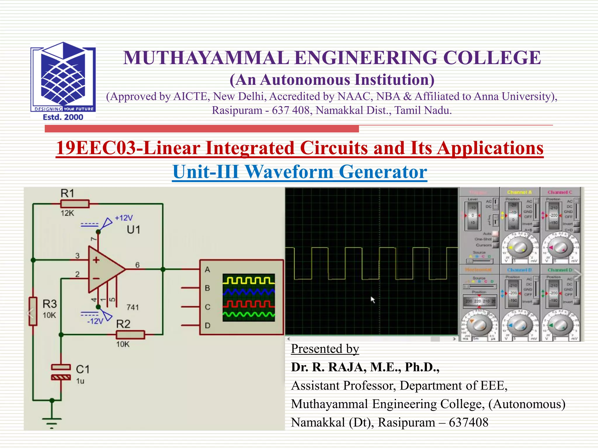 Unit Iii Waveform Generator Pdf Consumer Electronics Technology