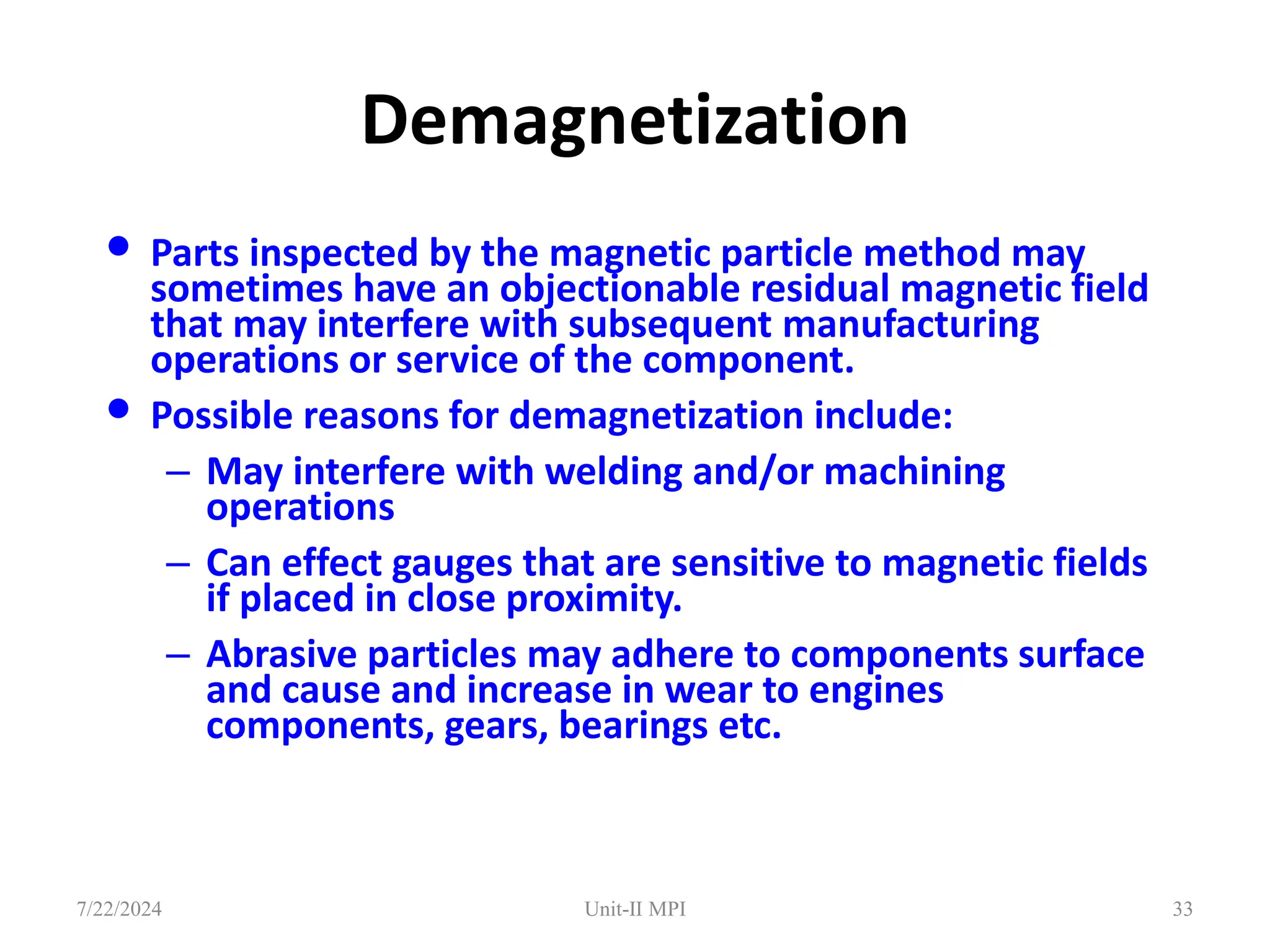 Unit Ii Mpi Non Destructive Testing Of Materials Ppt