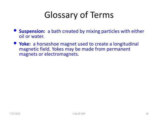 Unit Ii Mpi Non Destructive Testing Of Materials Ppt