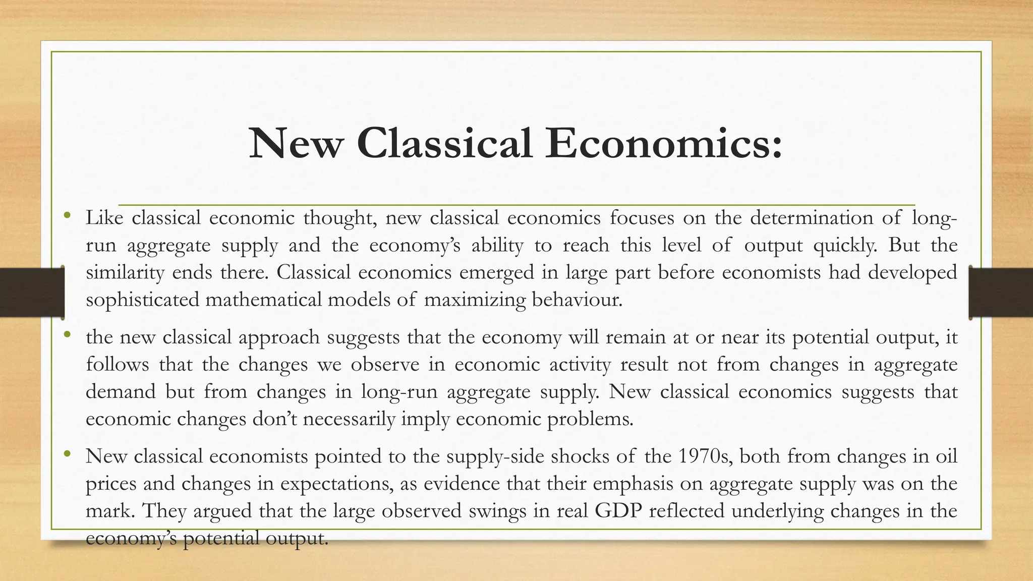 Unit - II NEW CLASSICAL ECONOMICS AND RATIONAL EXPECTATIONS.pptx