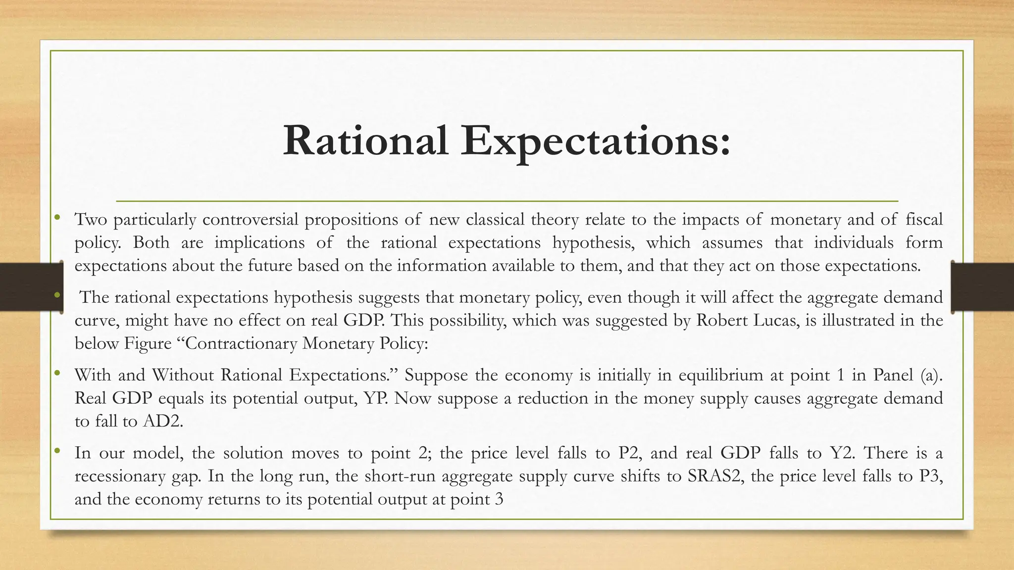Unit - II NEW CLASSICAL ECONOMICS AND RATIONAL EXPECTATIONS.pptx