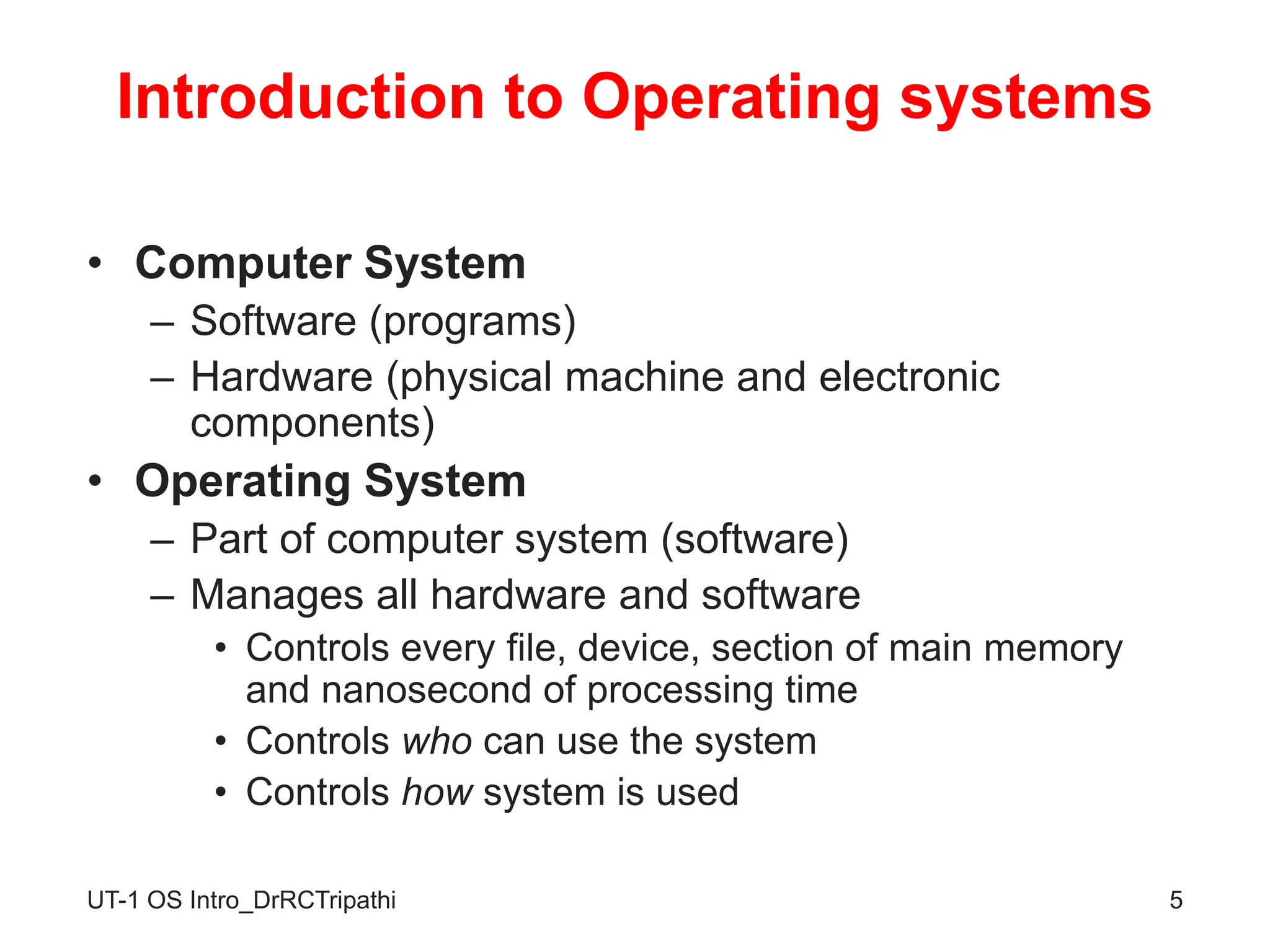 UNIT-I Intorduction To Operating System.pptx