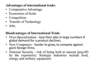 International Trade & Development - Introduction | PPTX