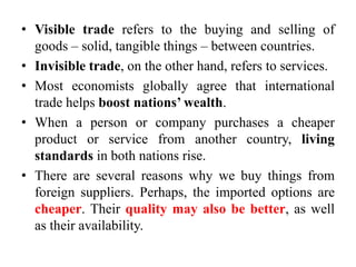 International Trade & Development - Introduction | PPT