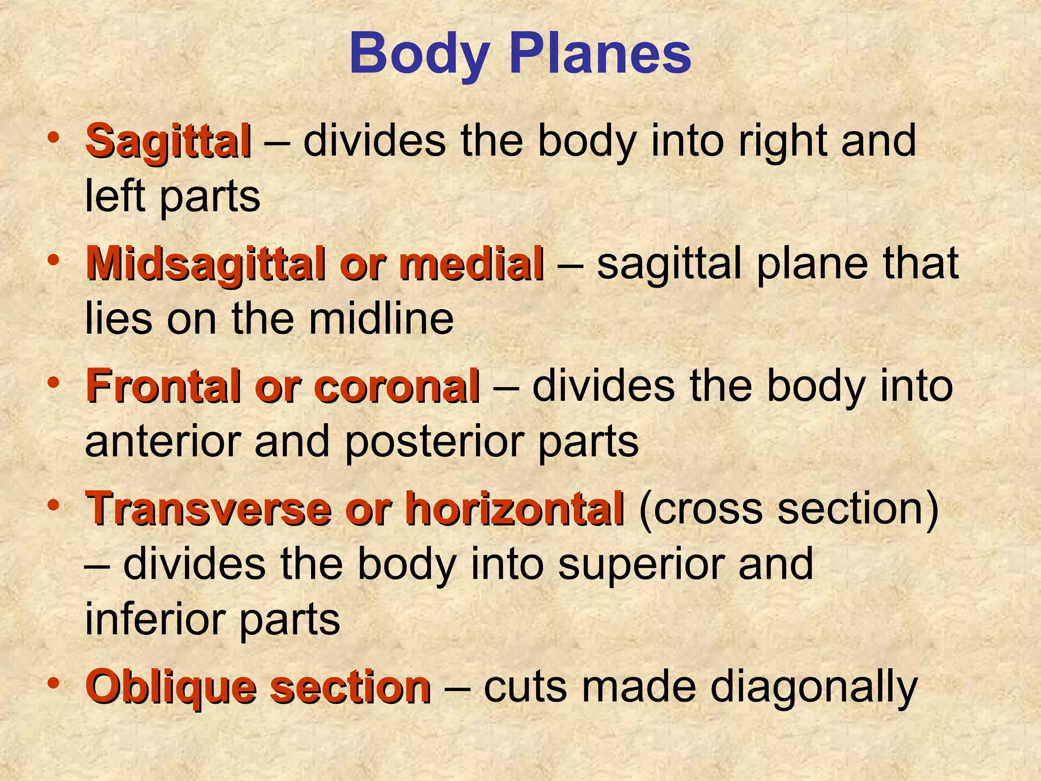 Unit i introduction to anatomical terms | PPT