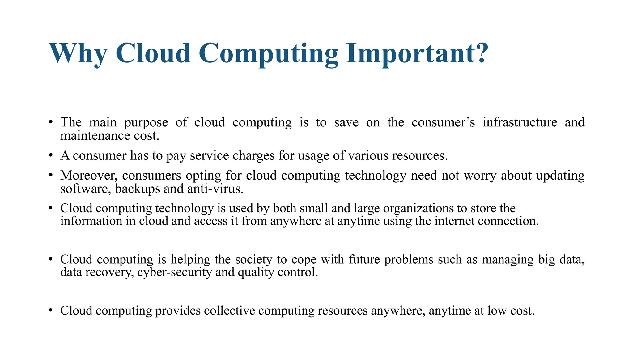 Unit I Introduction To Cloud Computingpptx Cloud Computing Internet