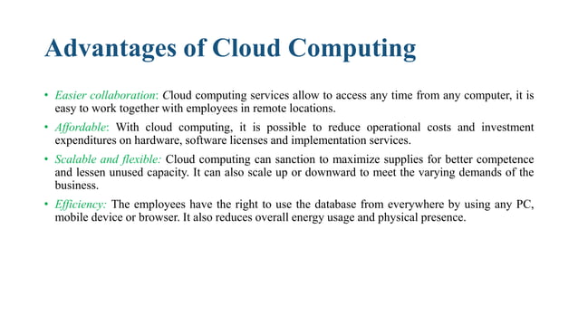 Unit-I Introduction to Cloud Computing.pptx | Cloud Computing | Internet