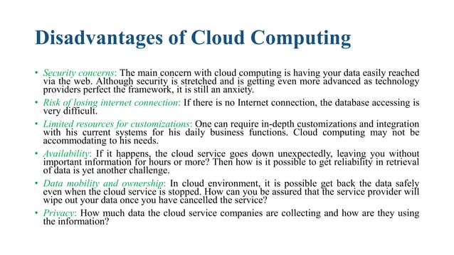 Unit-I Introduction to Cloud Computing.pptx | Cloud Computing | Internet