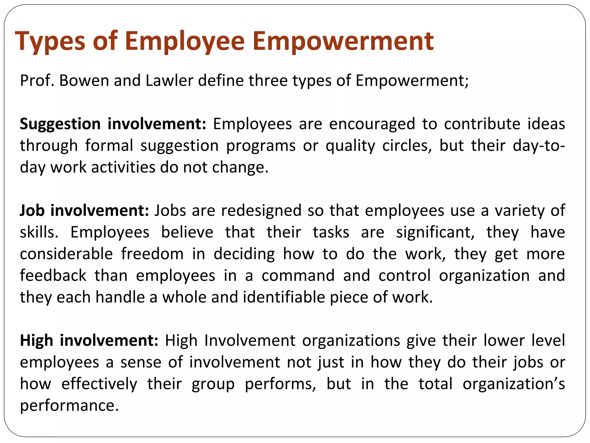 Introduction to Employee Empowerment | PPT