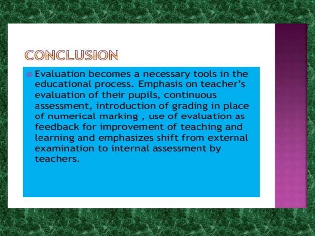 Unit i introduction to evaluation ppt | PPT