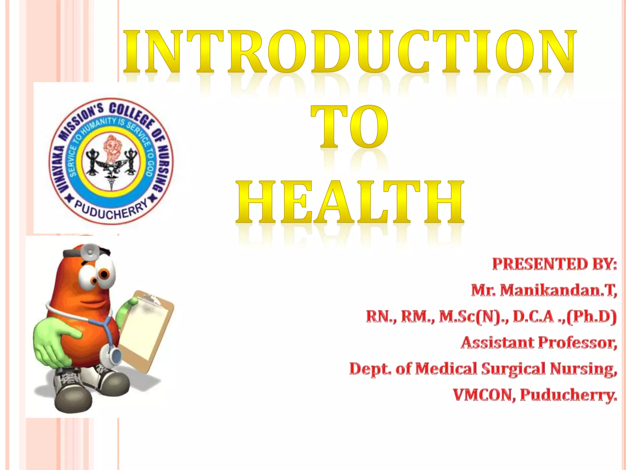 introduction to health | PPTX