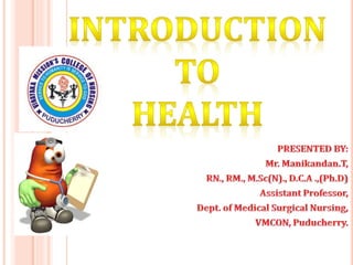 introduction to health | PPTX
