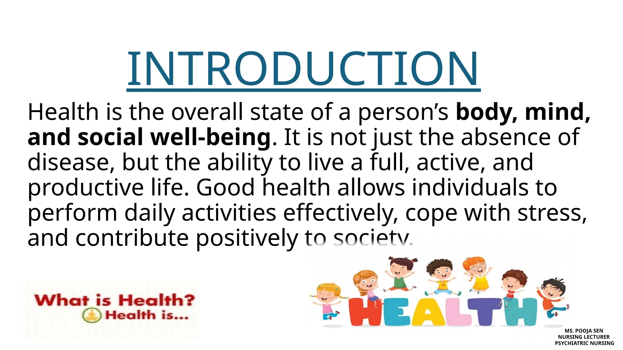HEALTH ITS DIMENSIONS & CONCEPT .pptx
