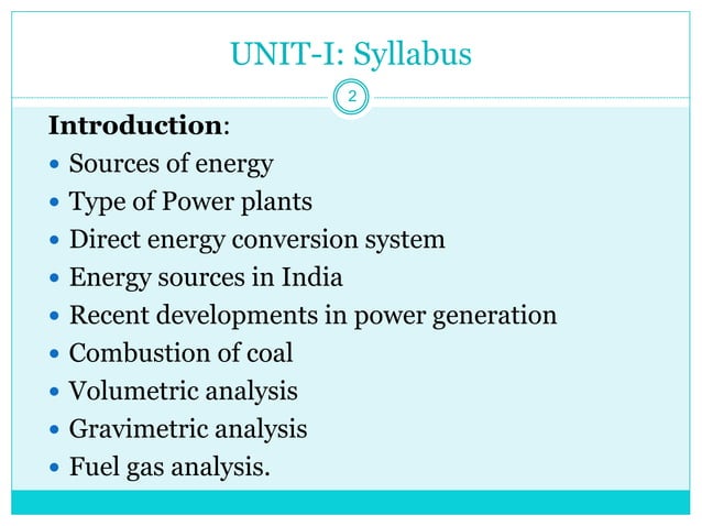 INTRODUCTION TO POWER PLANTS & DIRECT ENERGY CONVERSION | PPTX