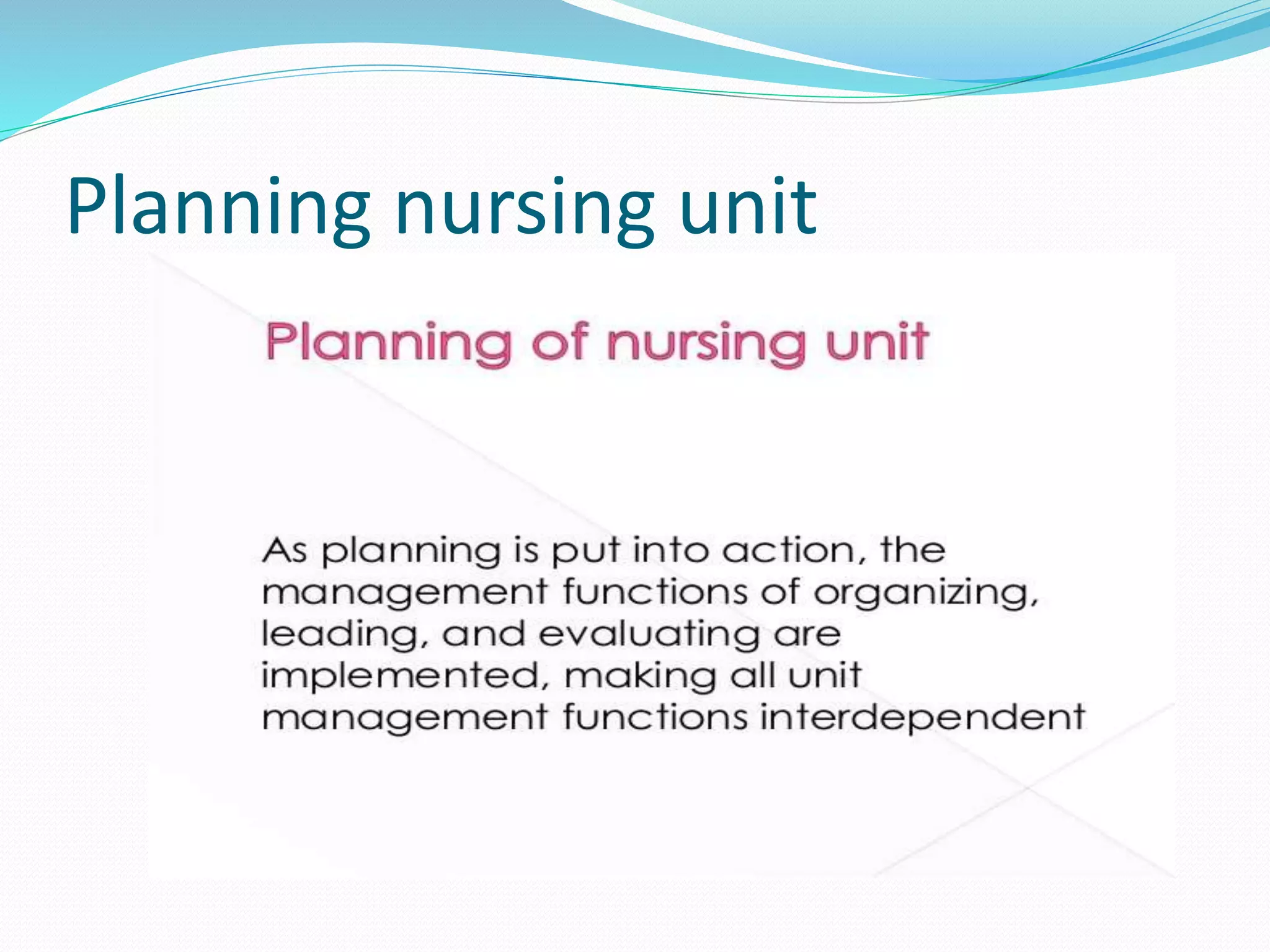 UNIT-II NURSING CARE AND NURSING MANAGEMNT MHA II YEAR.pptx