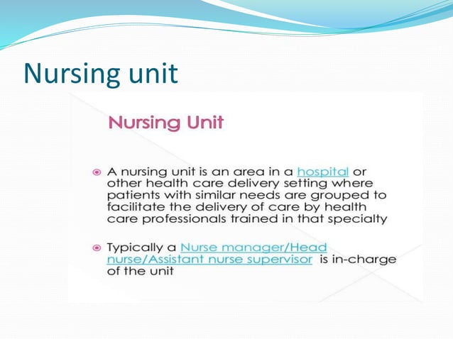 UNIT-II NURSING CARE AND NURSING MANAGEMNT MHA II YEAR.pptx