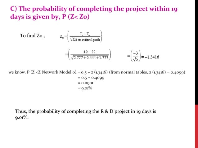 Project Management: NETWORK ANALYSIS - CPM and PERT | PPT