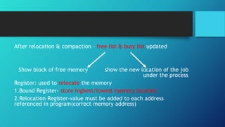 Memory Management | PPTX | Operating Systems | Computer Software and ...