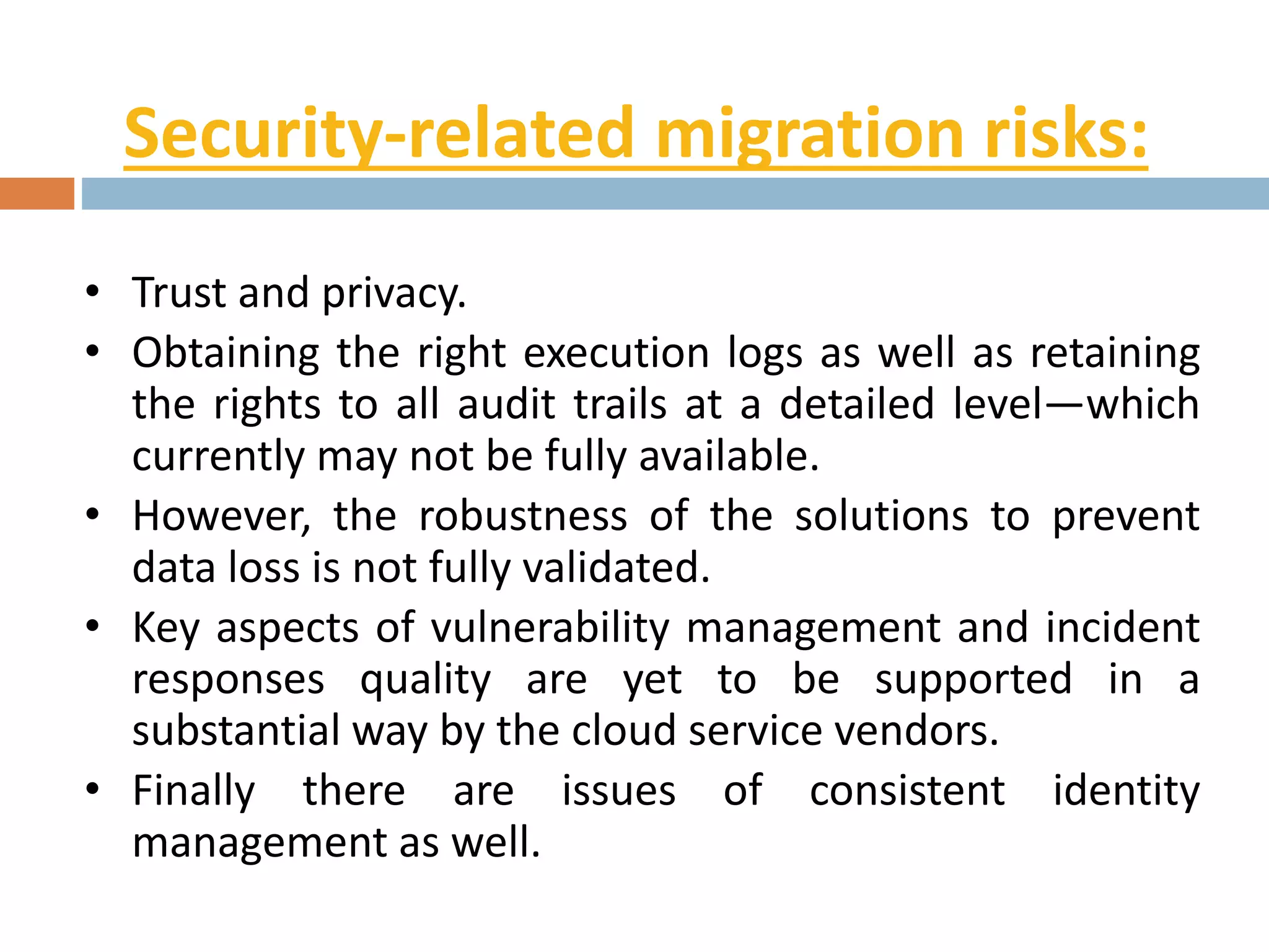 Migration into a Cloud | PPTX