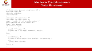 Control Statements -if else in C programming.pptx
