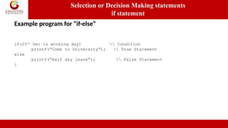 Control Statements -if else in C programming.pptx
