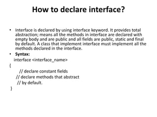 Interface | PPT